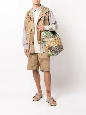 Engineered Garments Field Animal-print Gilet - Brown