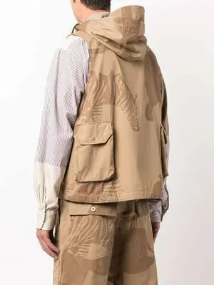 Engineered Garments Field Animal-print Gilet - Brown