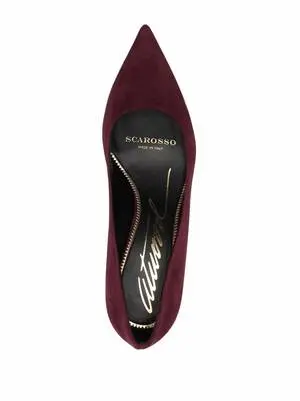 SCAROSSO X Brian Atwood Gigi Suede Pumps - Purple