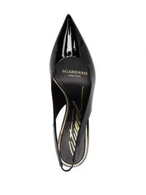 SCAROSSO X Brian Atwood Sutton Slingback Pumps - Black