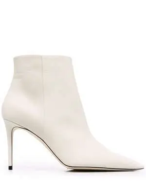 SCAROSSO X Brian Atwood Anya Leather Ankle Boots