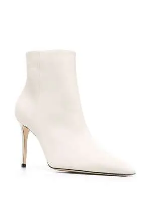 SCAROSSO X Brian Atwood Anya Leather Ankle Boots
