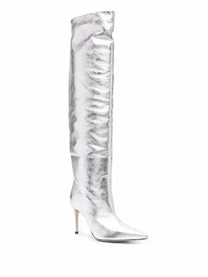 SCAROSSO X Brian Atwood Carra Boots - Grey
