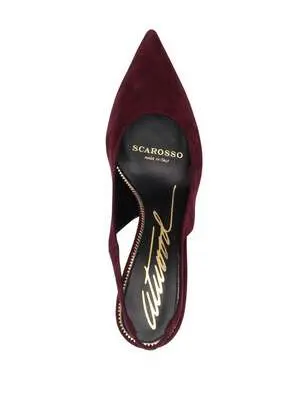 SCAROSSO X Brian Atwood Sutton Slingback Pumps - Purple