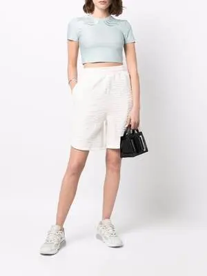 PUMA Embroidered-logo Cropped T-shirt
