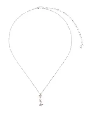 LOVENESS LEE I Alphabet-charm Necklace - Silver