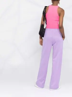 MSGM Ribbed-knit Sleeveless Top