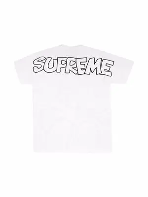Supreme X Smurfs Cartoon-print T-shirt - White