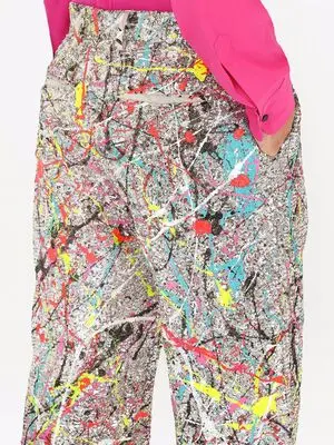 Dolce & Gabbana Paint Splatter Wide Leg Trousers
