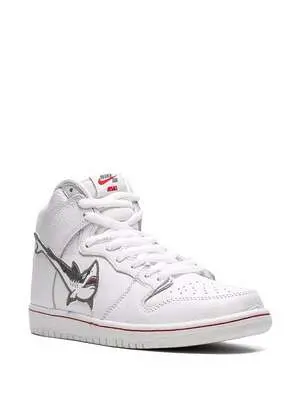 Nike Sb Dunk High Pro Iso Oski Sneakers - White