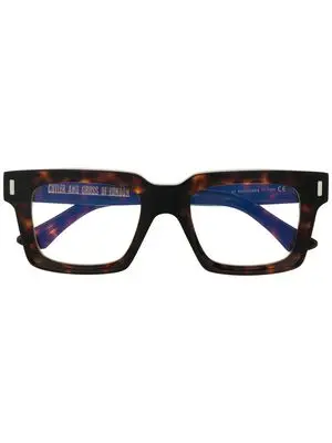 CUTLER & GROSS Square Frame Glasses - Brown