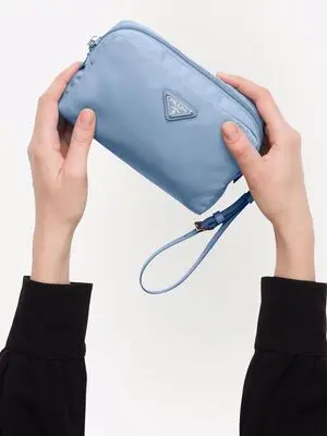 Prada Triangle-logo Makeup Bag