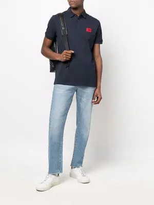 Hugo Chest Logo-patch Polo Shirt