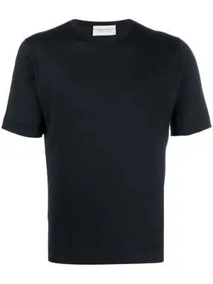 John Smedley Jersey-knit Cotton T-shirt - Blue