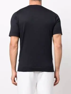 John Smedley Jersey-knit Cotton T-shirt - Blue