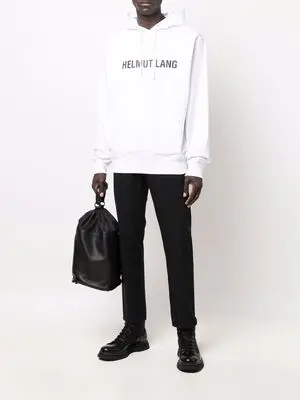 Helmut Lang Logo-print Drawstring Hoodie