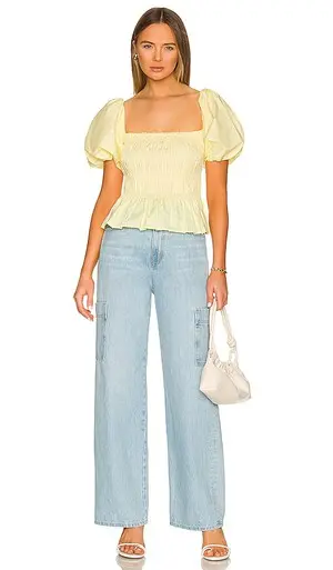 Astr The Label Savina Top In Yellow