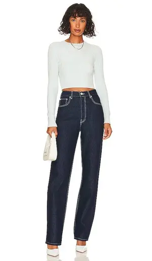 EB DENIM High-rise Straight Jeans