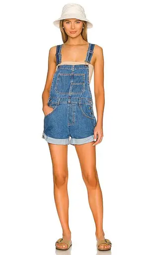 Free People Free People X We The Free Ziggy Shortall In Blue. Sapphire Blue