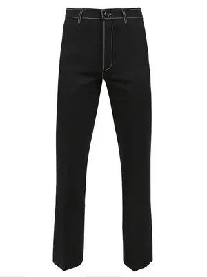 Burberry Grain De Poudre Wool Tailored Trousers