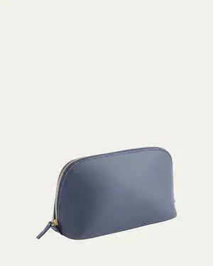 ROYCE NEW YORK Signature Cosmetic Bag - Navy Blue