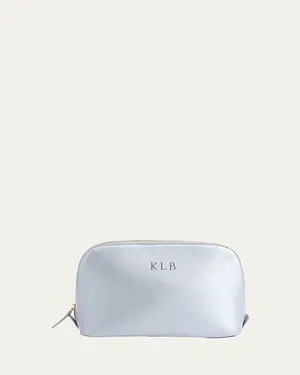 ROYCE NEW YORK Signature Cosmetic Bag - Silver