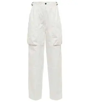 Isabel Marant Ferima High-rise Tapered Cotton Pants