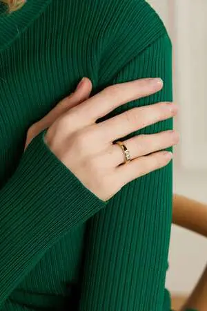 WWAKE Dyad 14-karat Recycled Diamond Ring