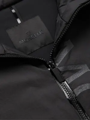 Moncler Ichiro Logo-print Padded Hooded Jacket - Black