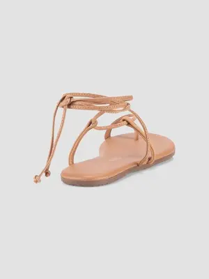Tkees Jo Suede Ankle-tie Sandals - Hazelton