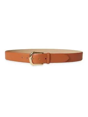 B-low The Belt Women's Kennedy Leather Belt - Bone Gold  Coffee