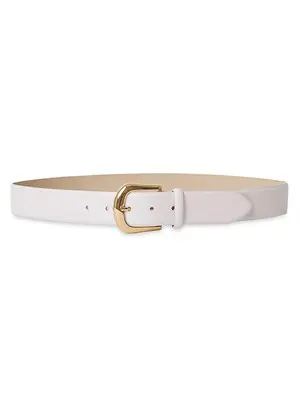 B-low The Belt Women's Kennedy Leather Belt - Bone Gold  Cotton Candy