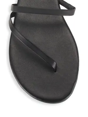 Tkees Sarit Leather Sandals - Black