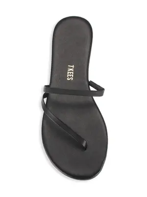 Tkees Sarit Leather Sandals - Black