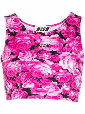 Msgm Floral Camis Tanks For Women