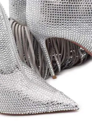 Amina Muaddi Lily Crystal-embellished 95mm Boots