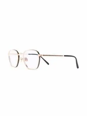 Matsuda Embossed Round-frame Eyeglasses