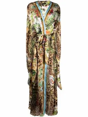 Philipp Plein Leopard-print Kaftan - Gold