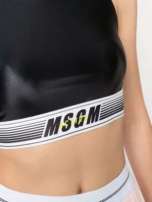 MSGM Logo Underband Sports Bra