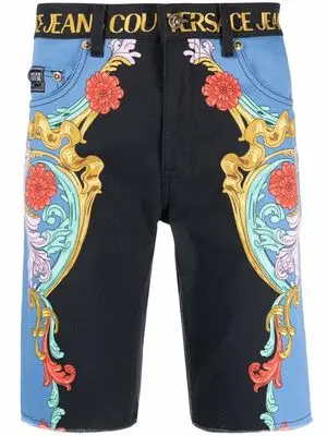 Versace Graphic Print Shorts