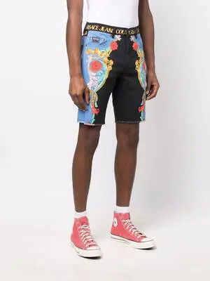 Versace Graphic Print Shorts