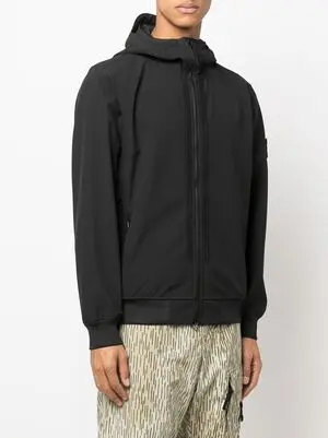 Stone Island Compass Patch Hooded Jacket