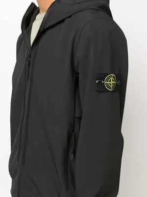 Stone Island Compass Patch Hooded Jacket