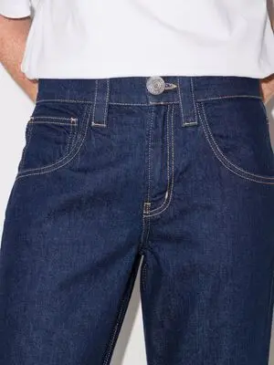 FRAME Turn-up Hem Cropped Jeans