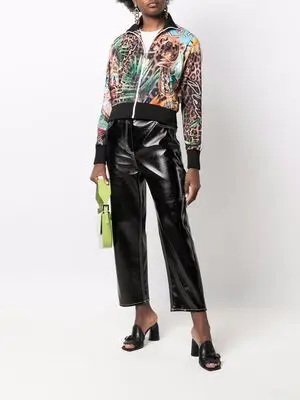 Philipp Plein Baroque Flowers Printed Jacket - Brown