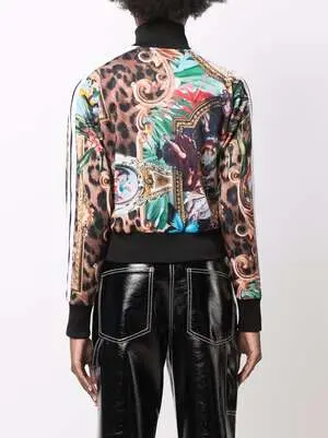 Philipp Plein Baroque Flowers Printed Jacket - Brown