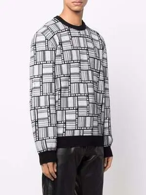 VTMNTS Patterned Merino Wool Jumper