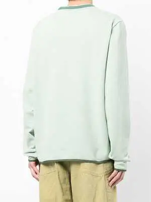 FILA Colour-block Sweatshirt With Chest Patch Pocket - Green