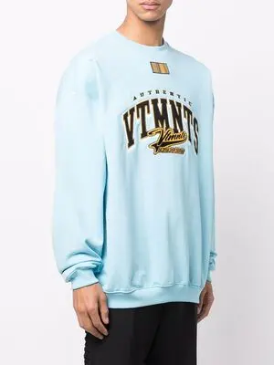 VTMNTS Logo-print Crew Neck Sweatshirt