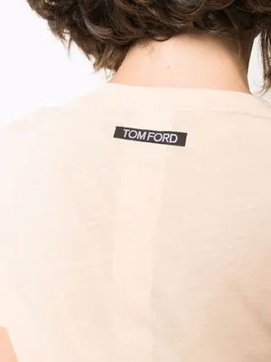 TOM FORD Short-sleeve Cotton T-shirt - Neutrals